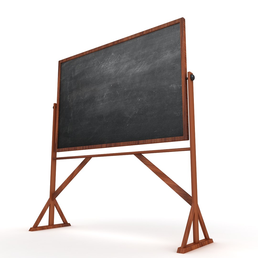 3D chalkboard chalk board - TurboSquid 1410032