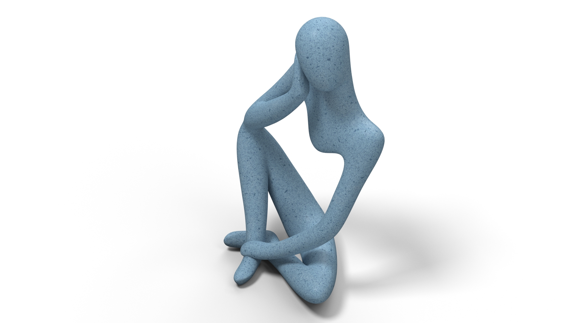 Decorative Figurine Blue Stone 3D Model - TurboSquid 2211443