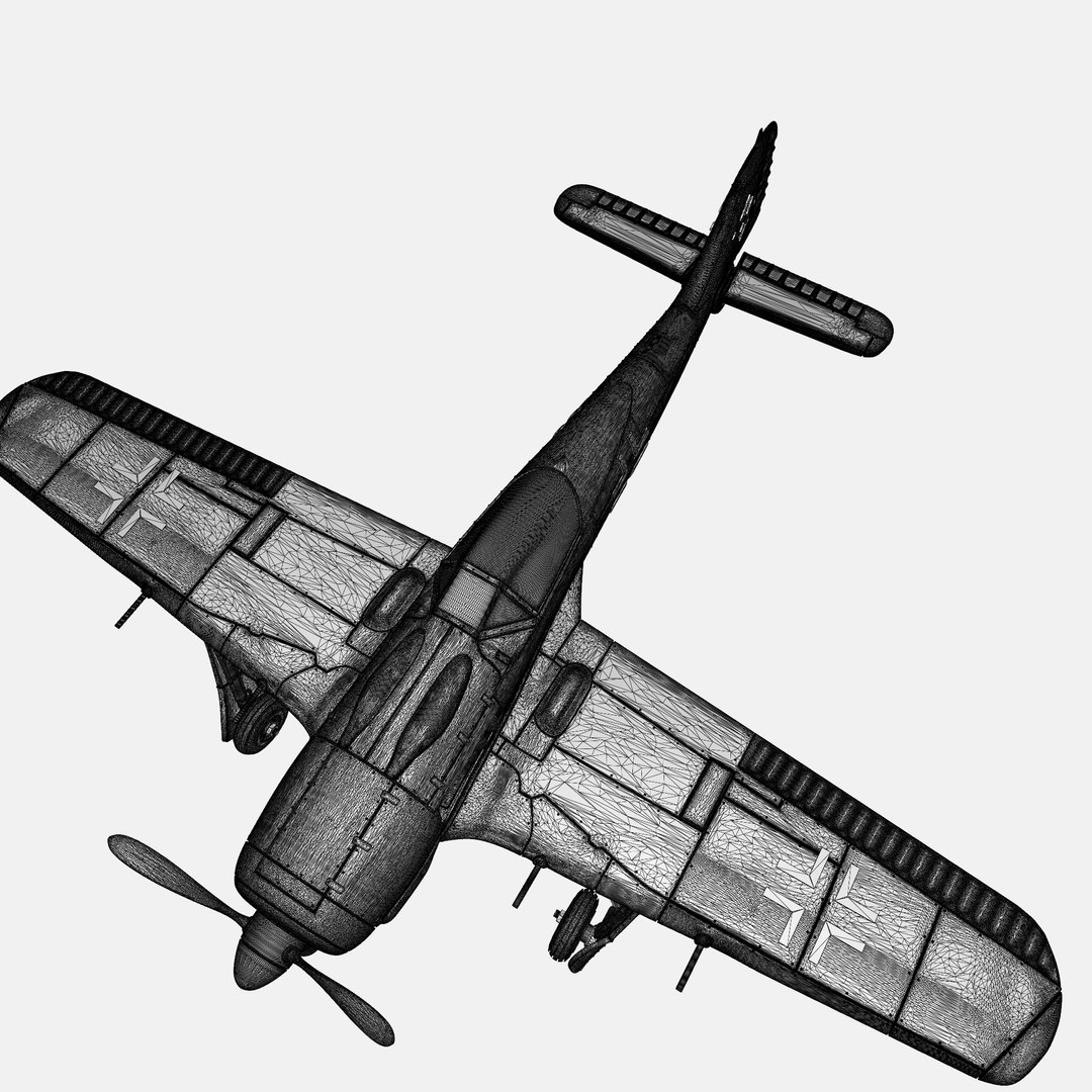 3D Model German Plane FW-190 - TurboSquid 1952209