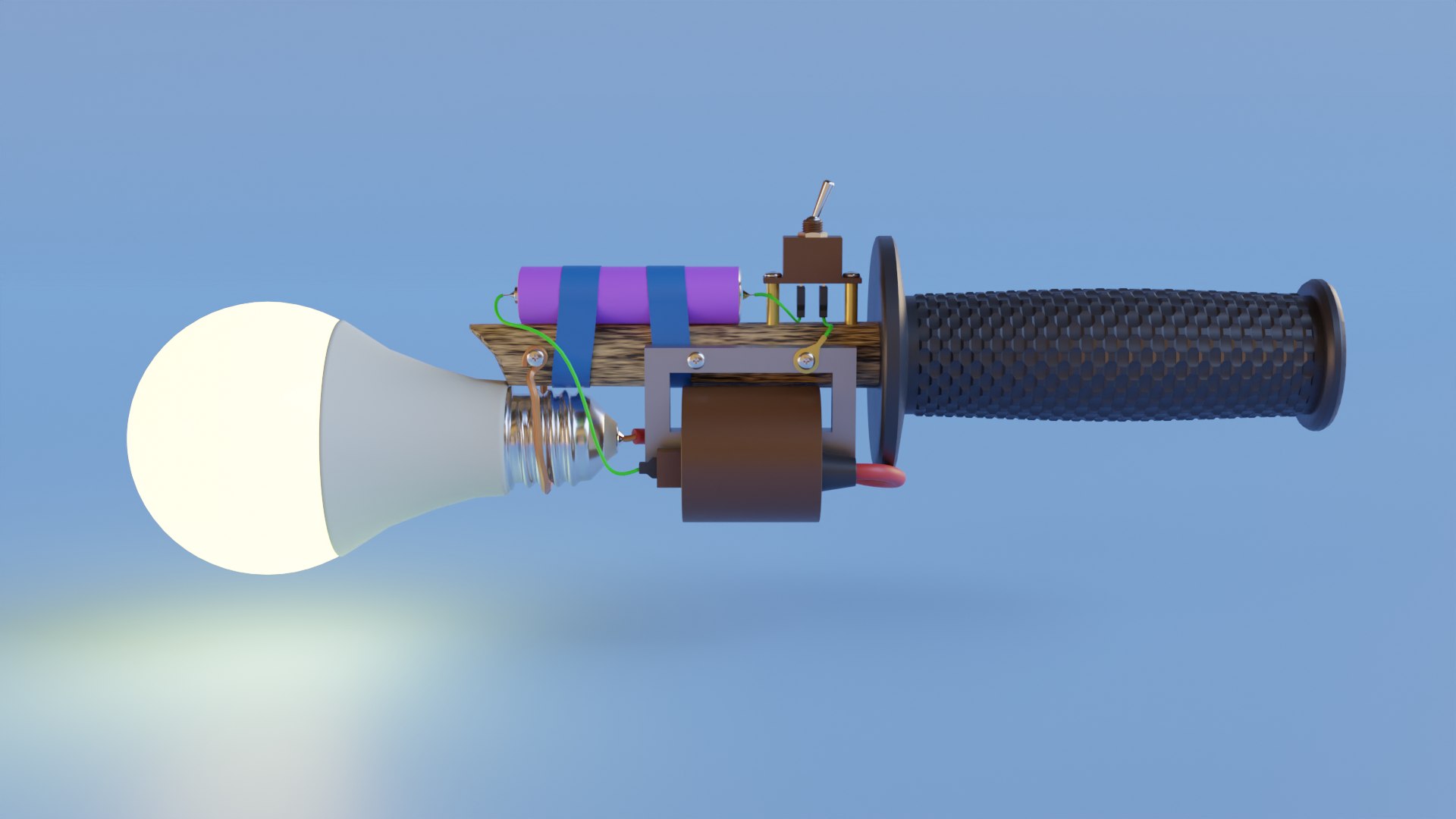 3D apocalypse flashlight model - TurboSquid 2045107