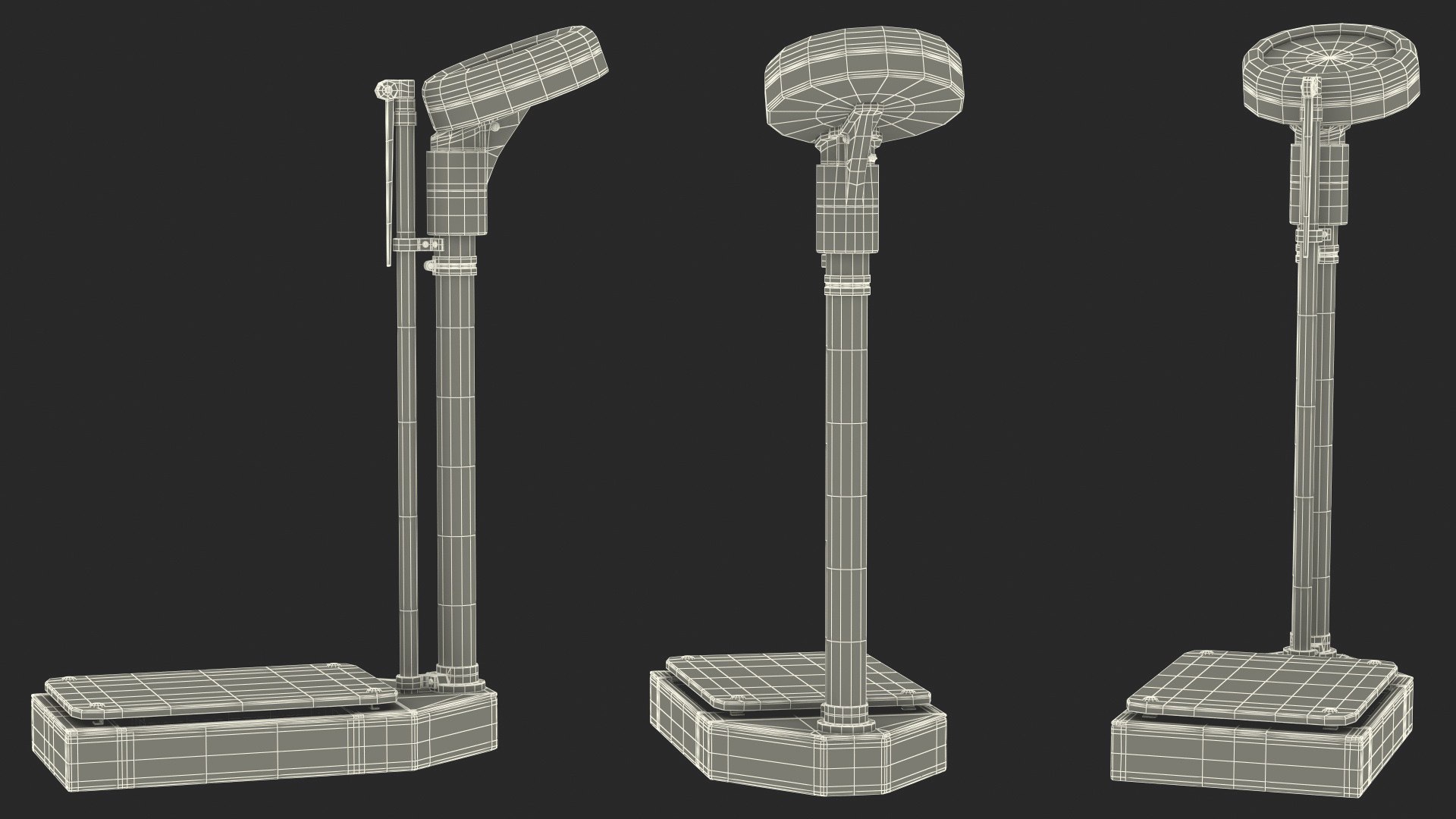 Height Measuring Rods With Physician Scales Collection 3D - TurboSquid ...