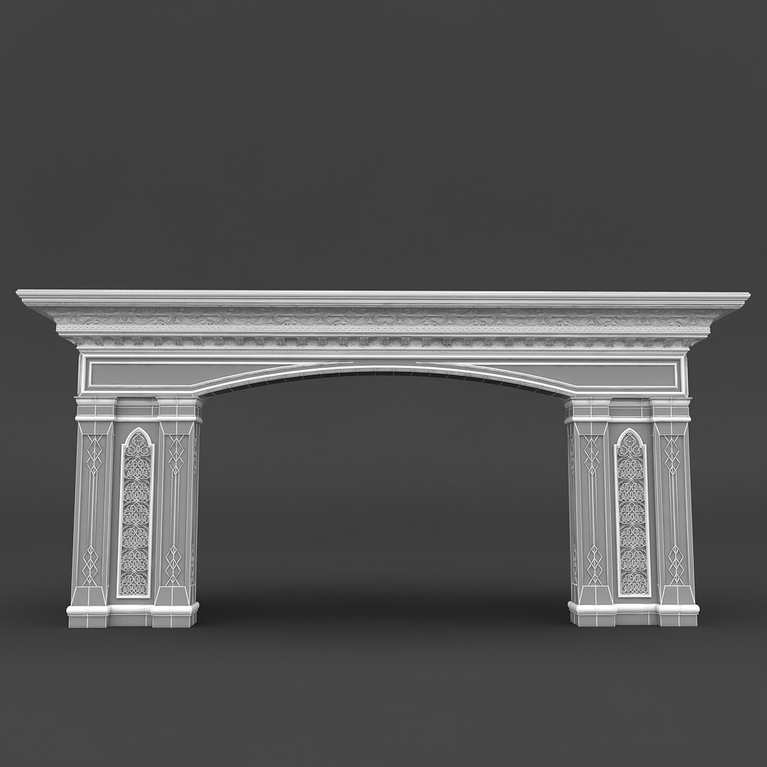 3D Mosque Entrance 02 - TurboSquid 1517579