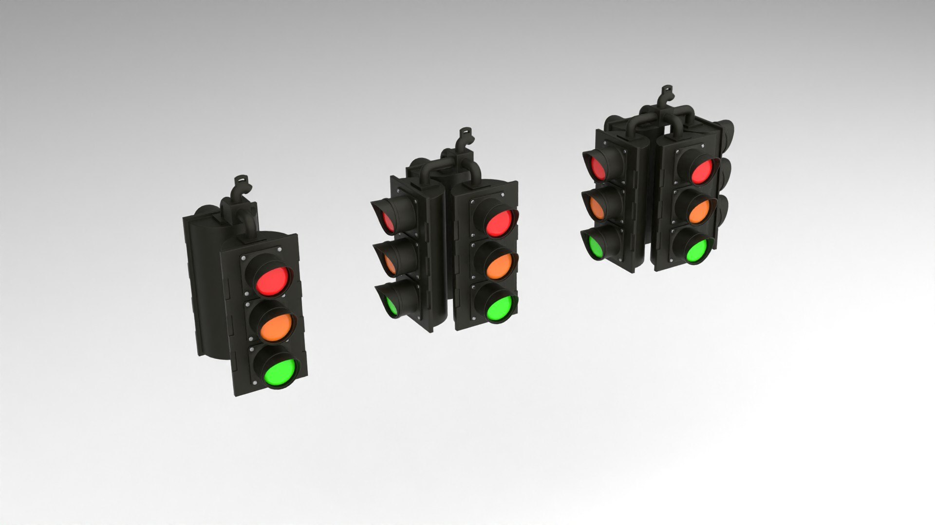 3D Model Traffic Lights Collection - TurboSquid 2159974