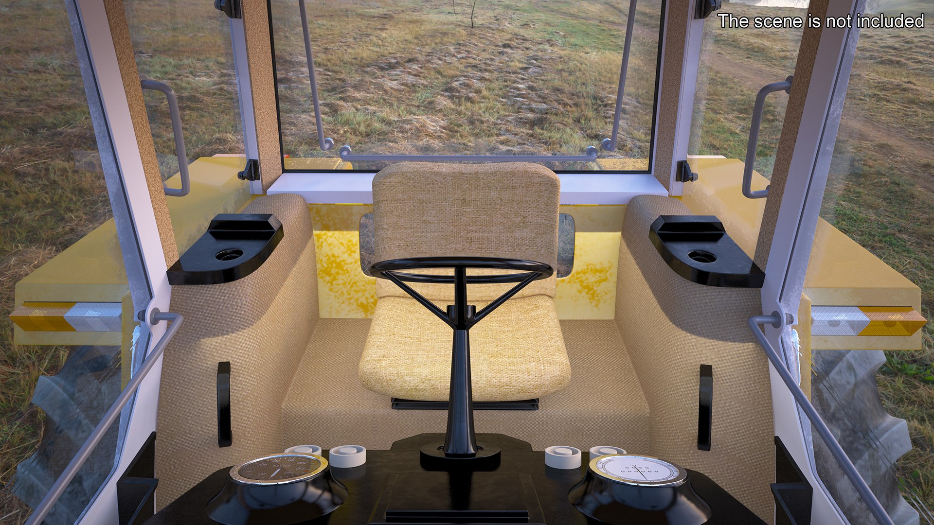 Farm Tractor Rigged For Cinema 4D 3D Model - TurboSquid 2226222