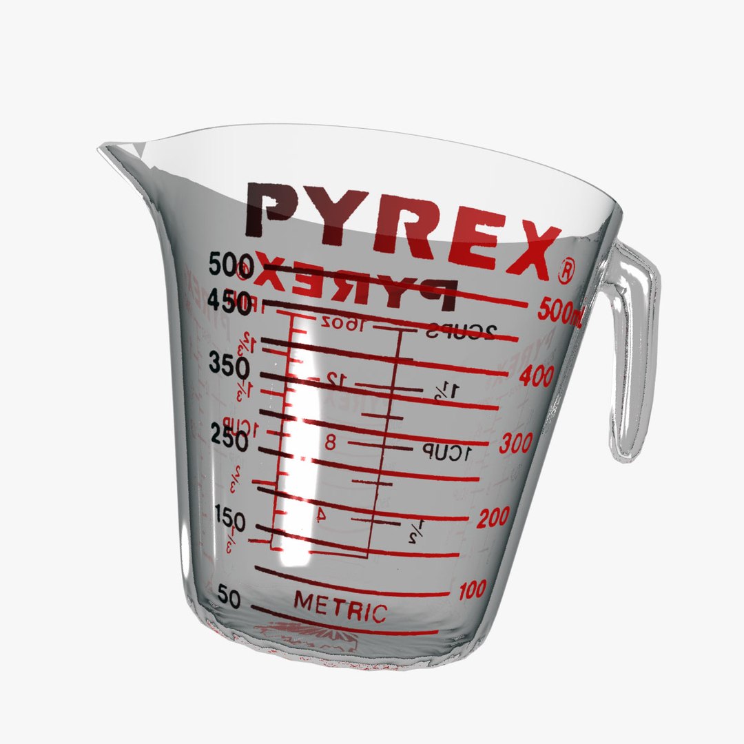 3D Pyrex Cup Measuring - TurboSquid 1584201