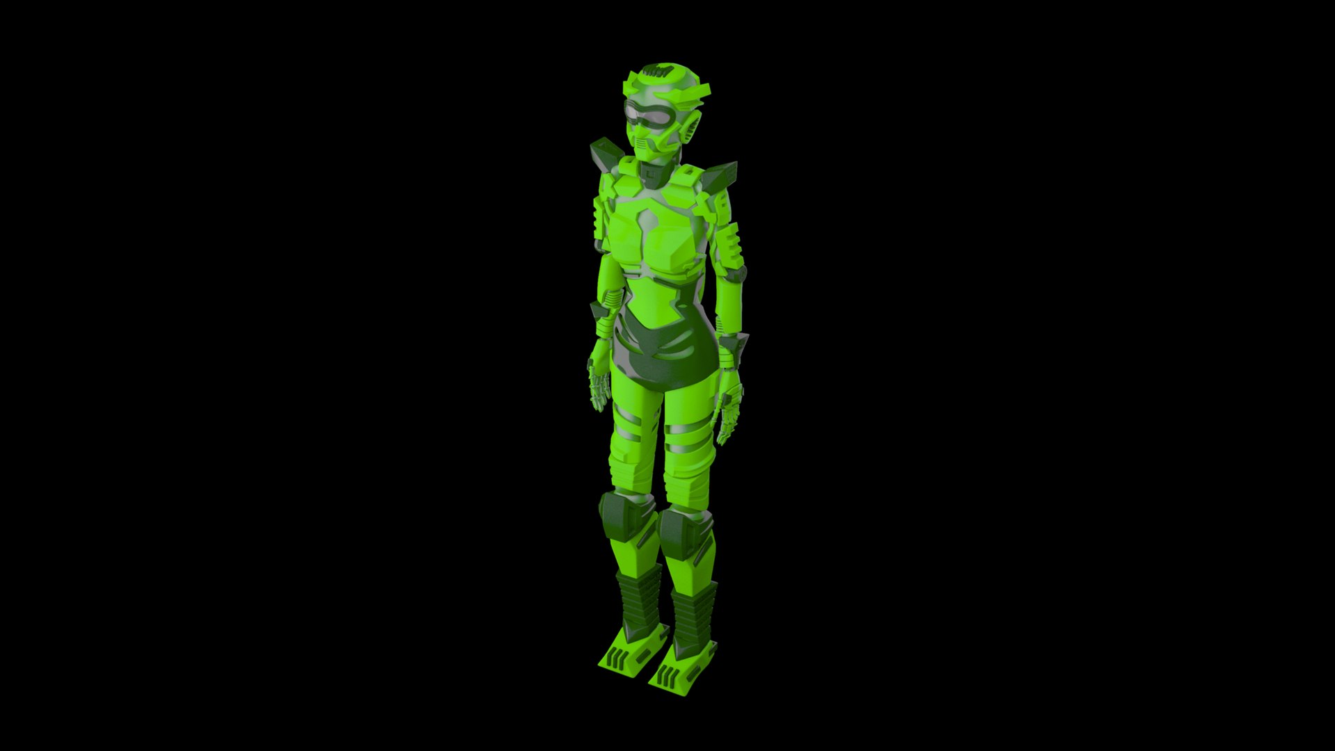 3D Female Robotic Character From Biped FRCB1 Model - TurboSquid 1971595