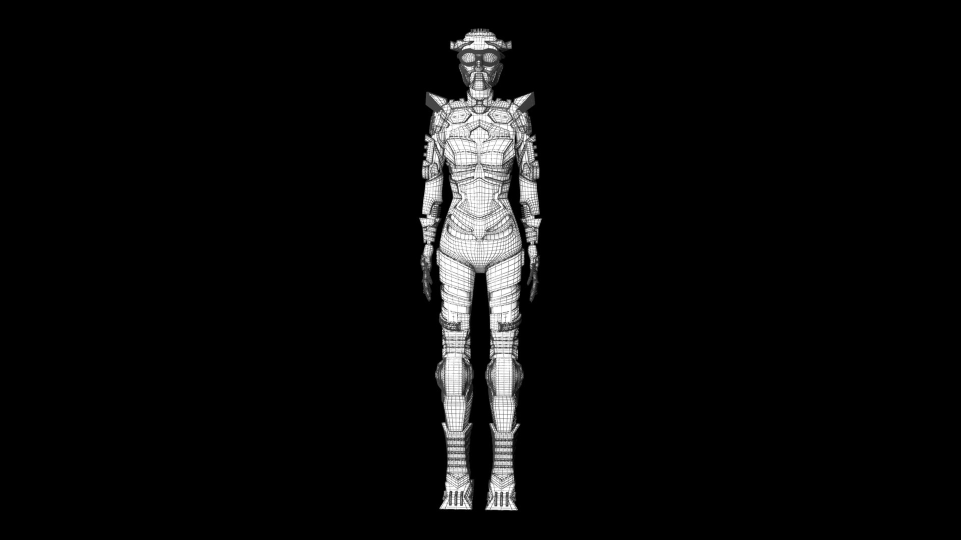 3D Female Robotic Character From Biped FRCB1 Model - TurboSquid 1971595