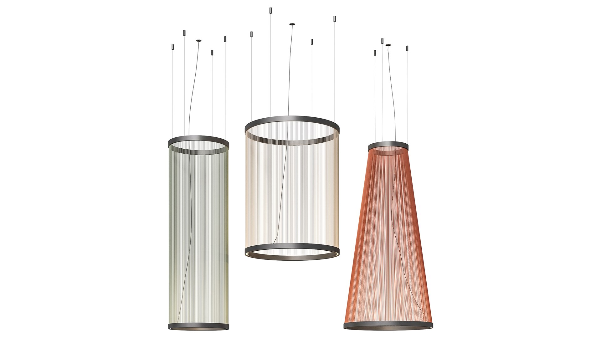 3D Vibia Hanging Lights Array - TurboSquid 2369567