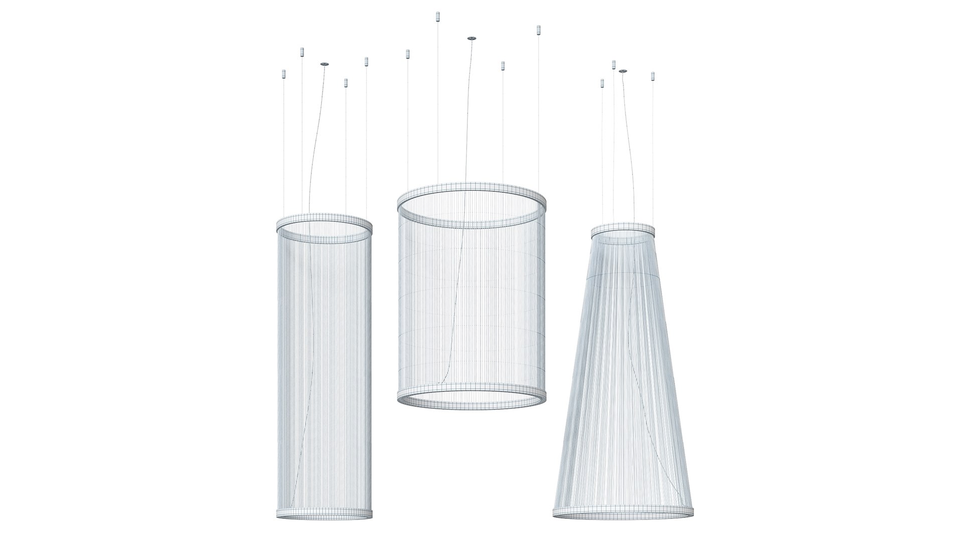3D Vibia Hanging Lights Array - TurboSquid 2369567