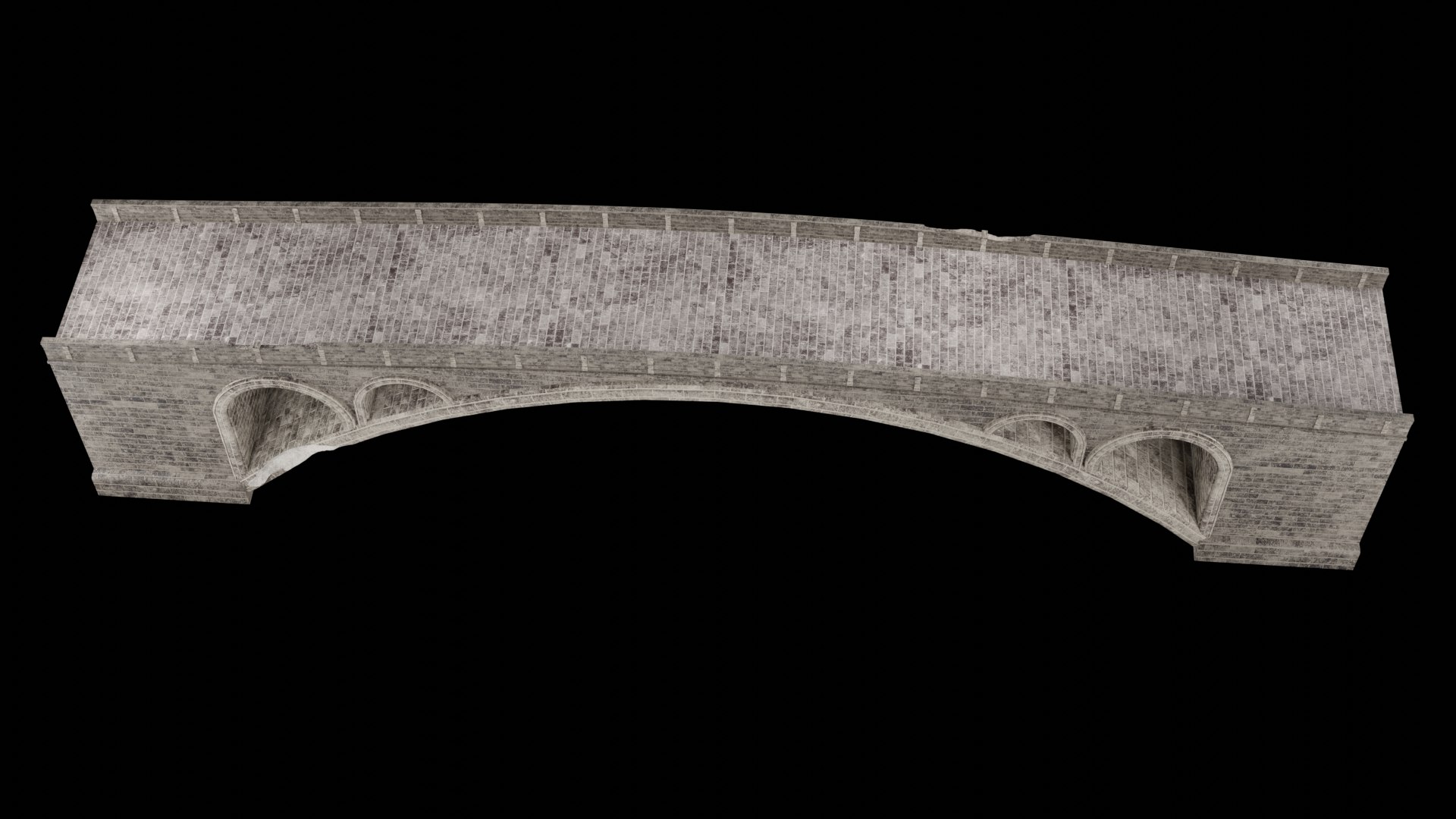 3D MEDIEVAL BRIDGE CASTLE STONE PLATFORM RUINED ROAD COLLECTION ...