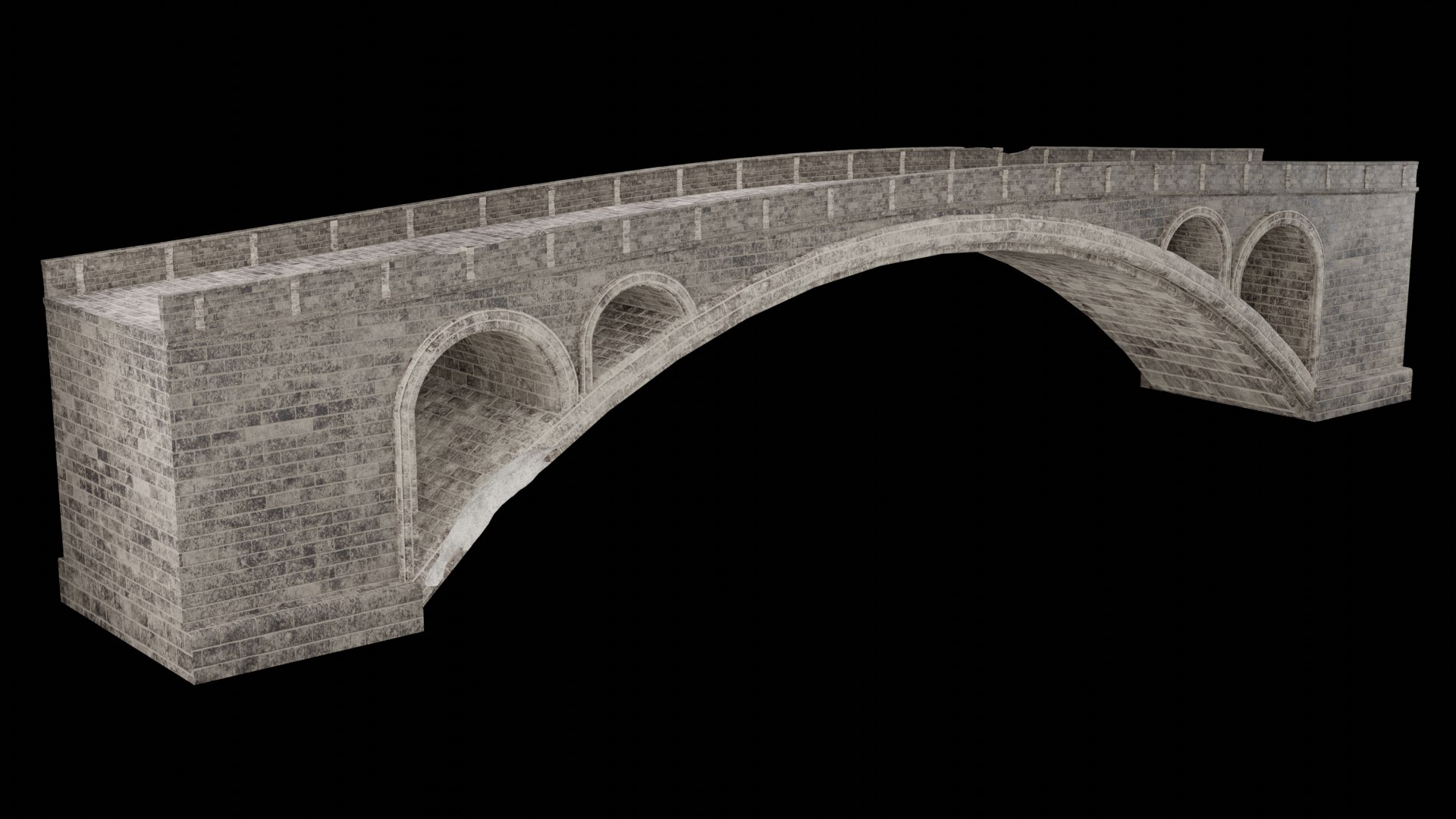 3D MEDIEVAL BRIDGE CASTLE STONE PLATFORM RUINED ROAD COLLECTION ...