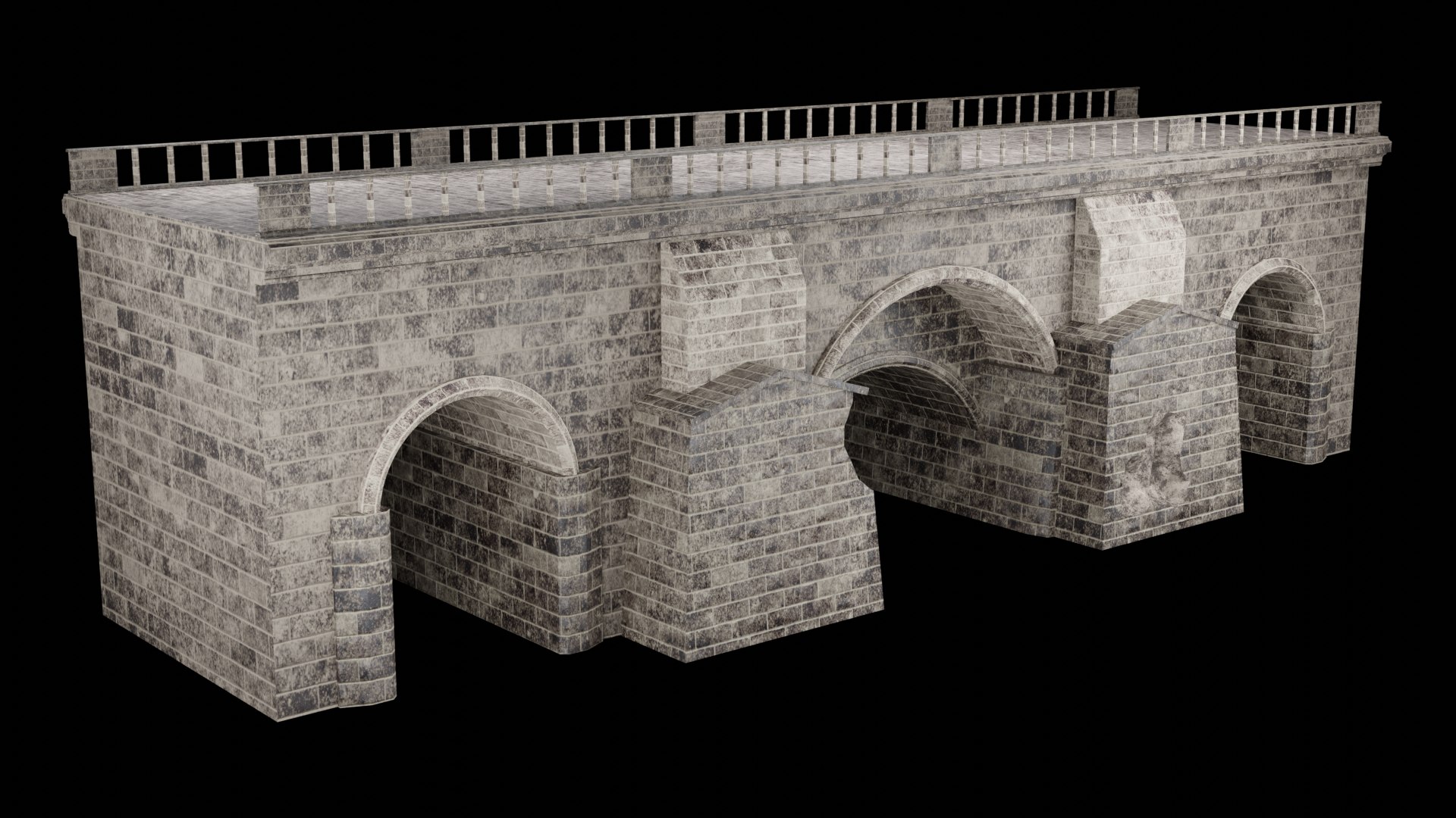 3D MEDIEVAL BRIDGE CASTLE STONE PLATFORM RUINED ROAD COLLECTION ...