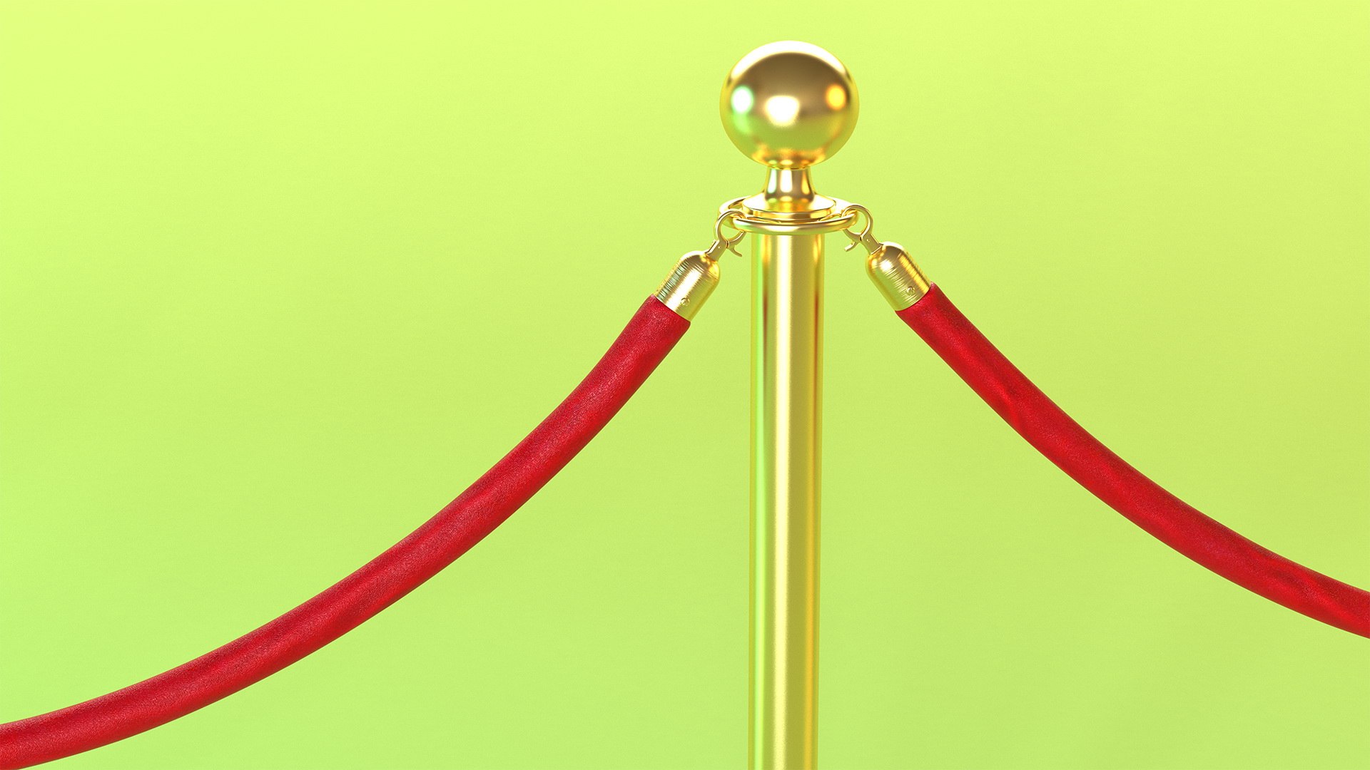 3D Red Carpet Fence Model - TurboSquid 1472424