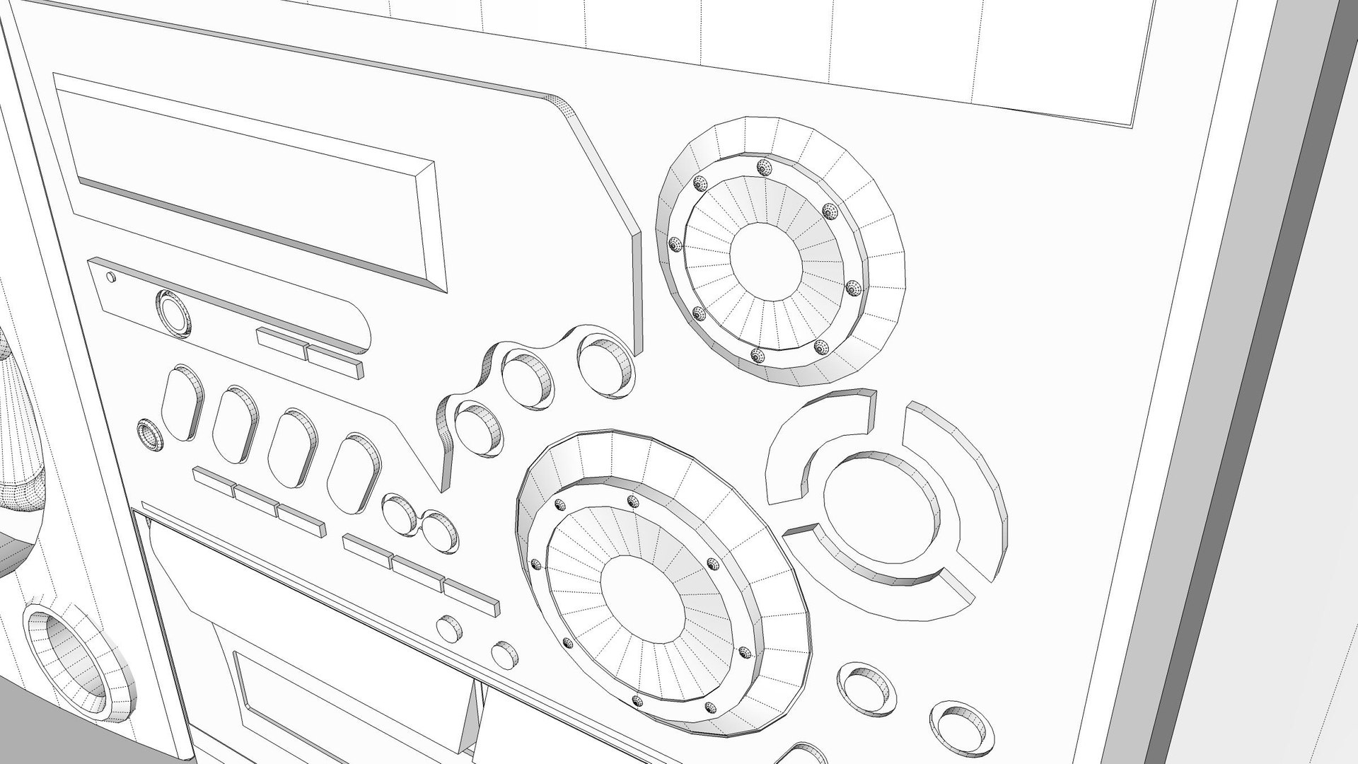 3D Model Stereo With CD Changer Cassette Player And Tuner - TurboSquid ...