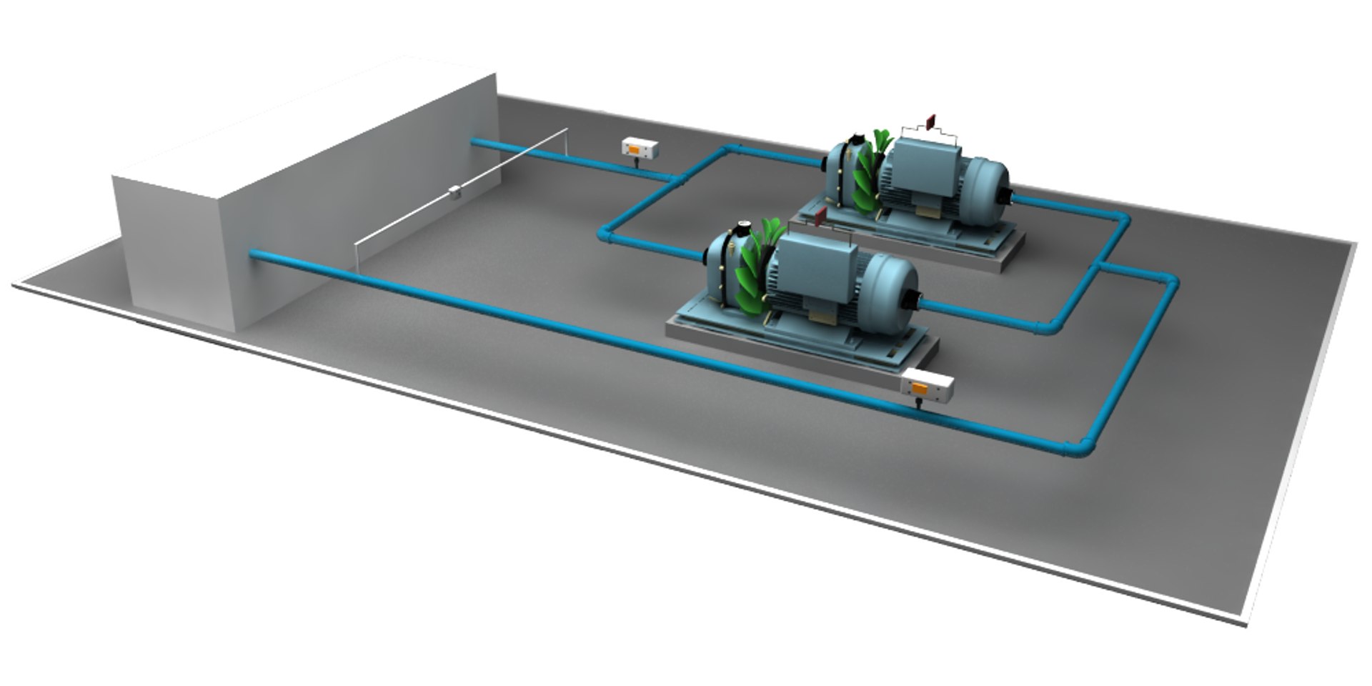 3D Chilled Water Secondary Pumps - TurboSquid 1270113