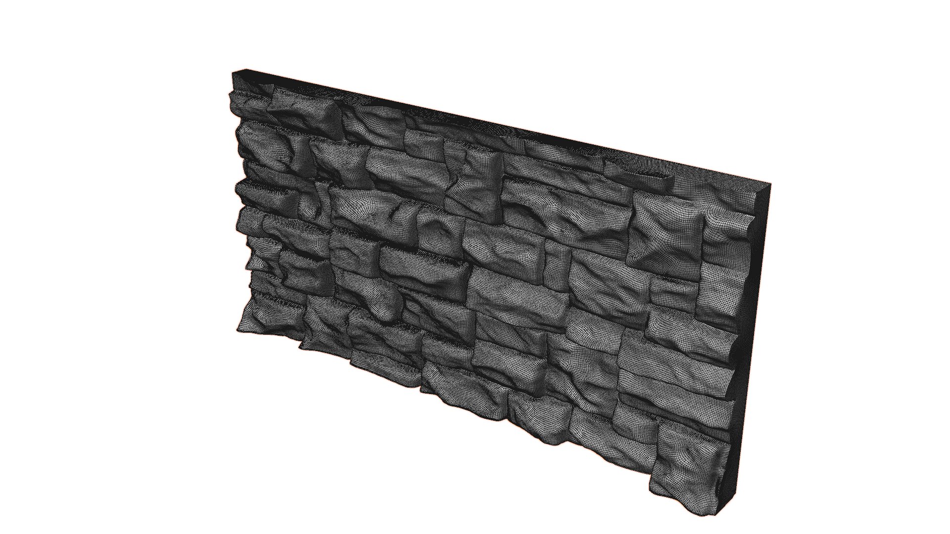 3D Model Stone Wall 15 - TurboSquid 2382999
