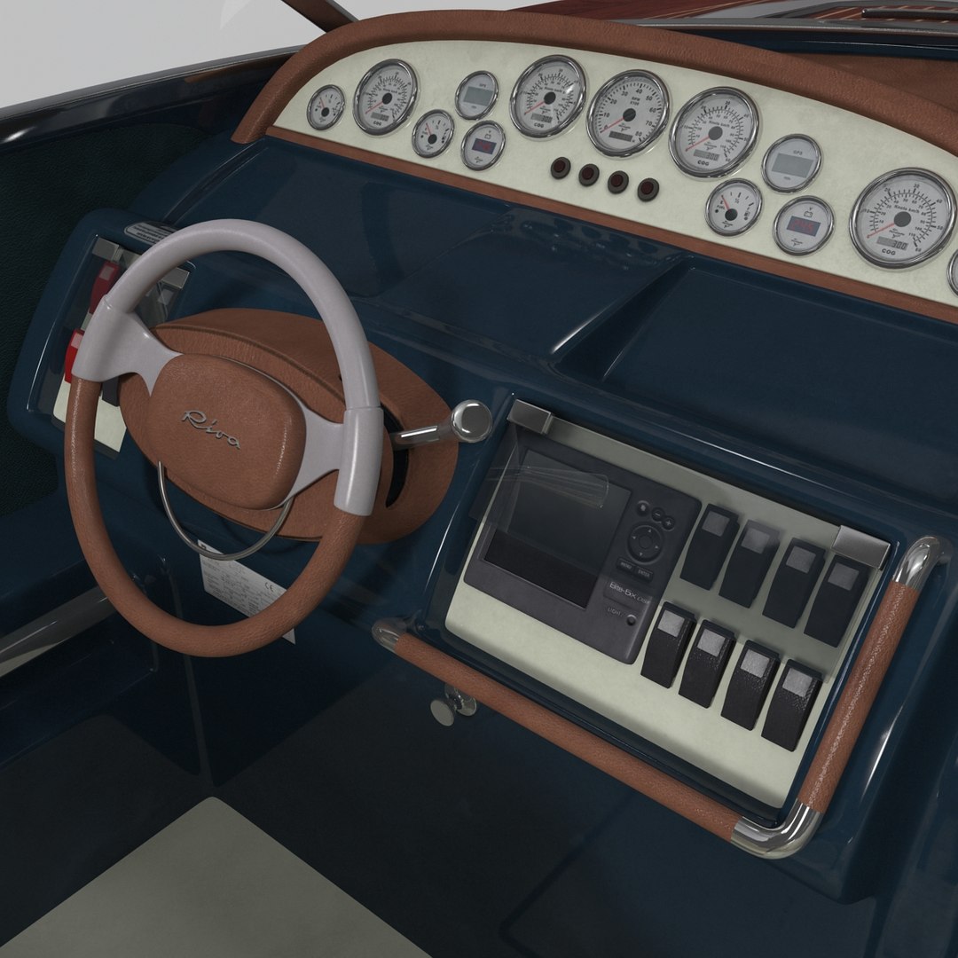 3d model riva boat