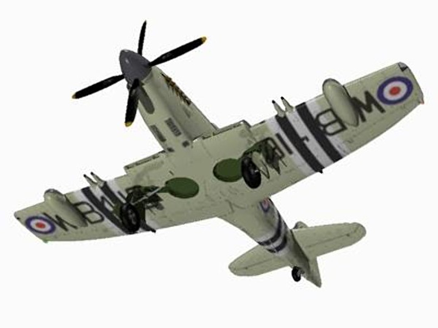 3d Fairey Firefly Model