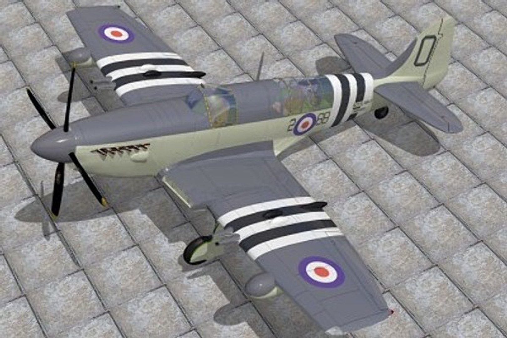 3d Fairey Firefly Model