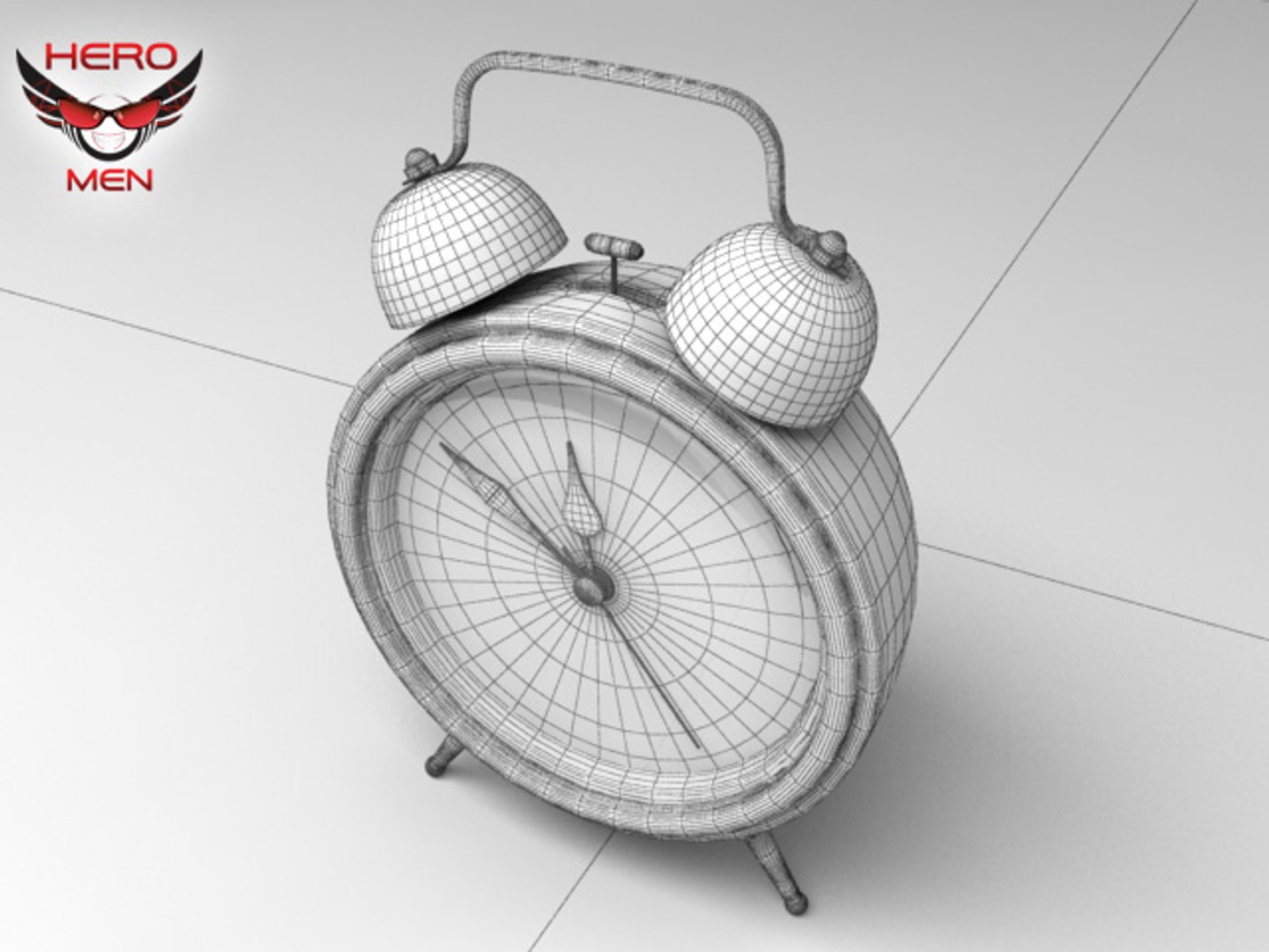 Render Alarm Clock 3d Max