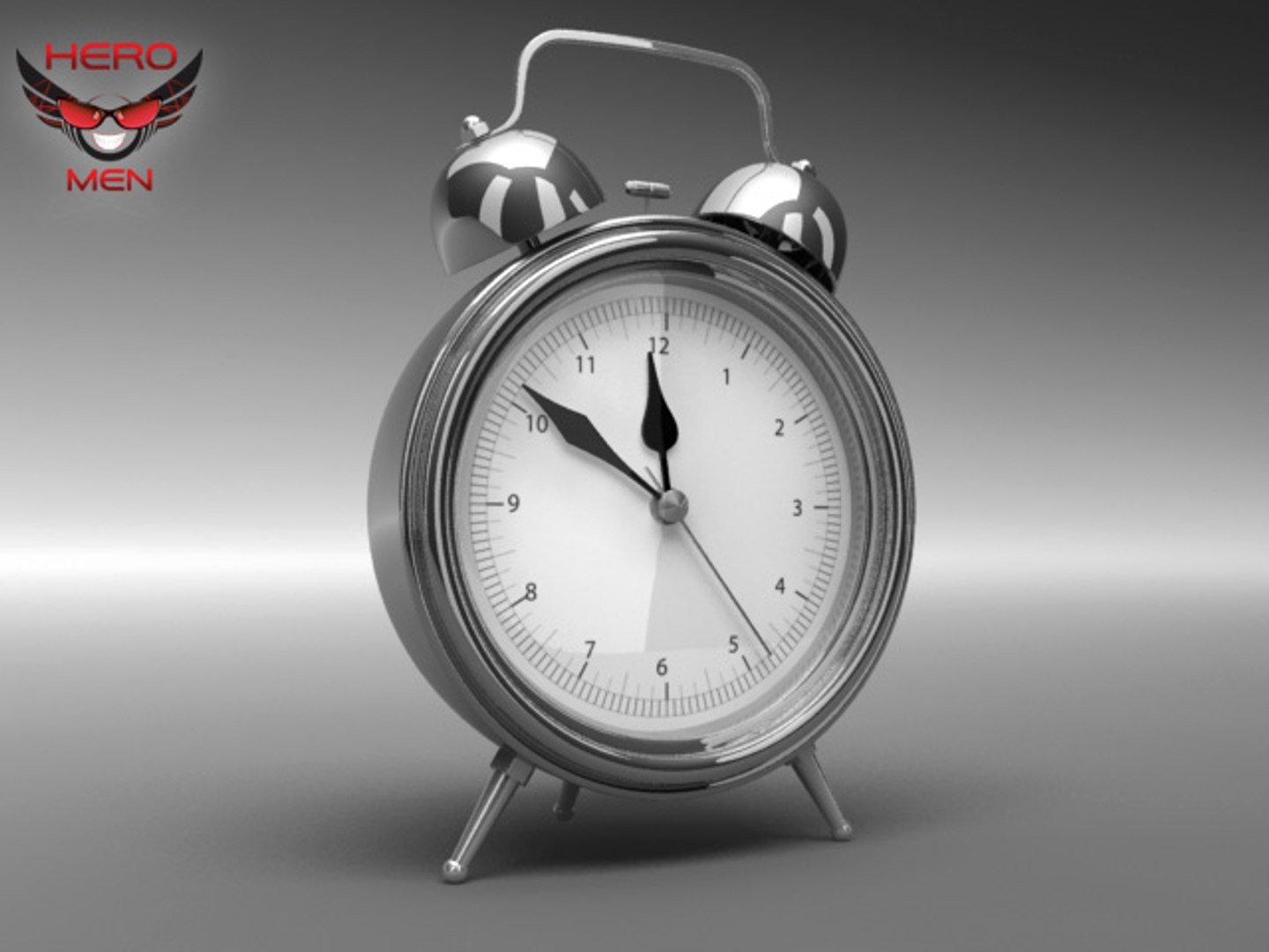 Render Alarm Clock 3d Max