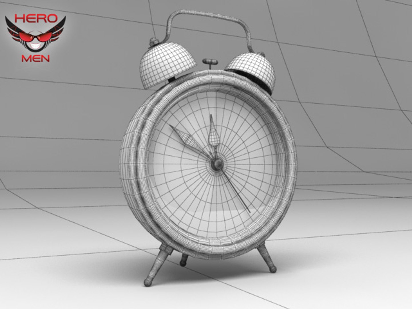 Render Alarm Clock 3d Max