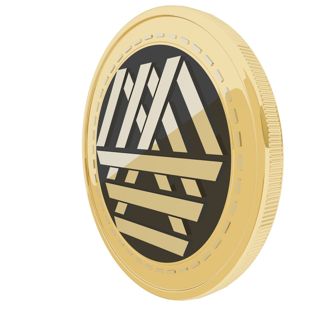 EVOS Cryptocurrency Gold Coin Model - TurboSquid 1856123