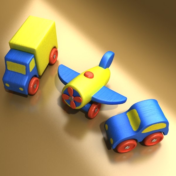 3 toys 3d model