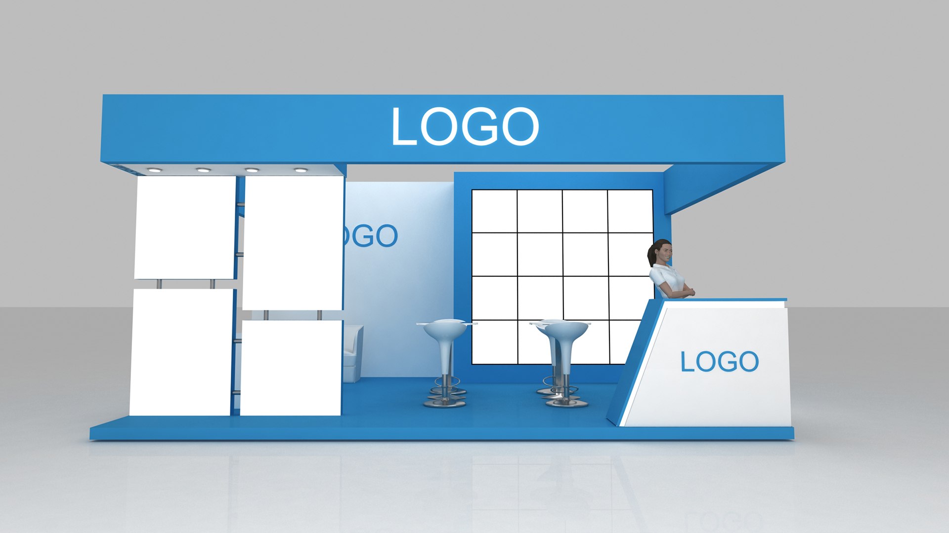 Exhibition Stand Design 3D - TurboSquid 2314159