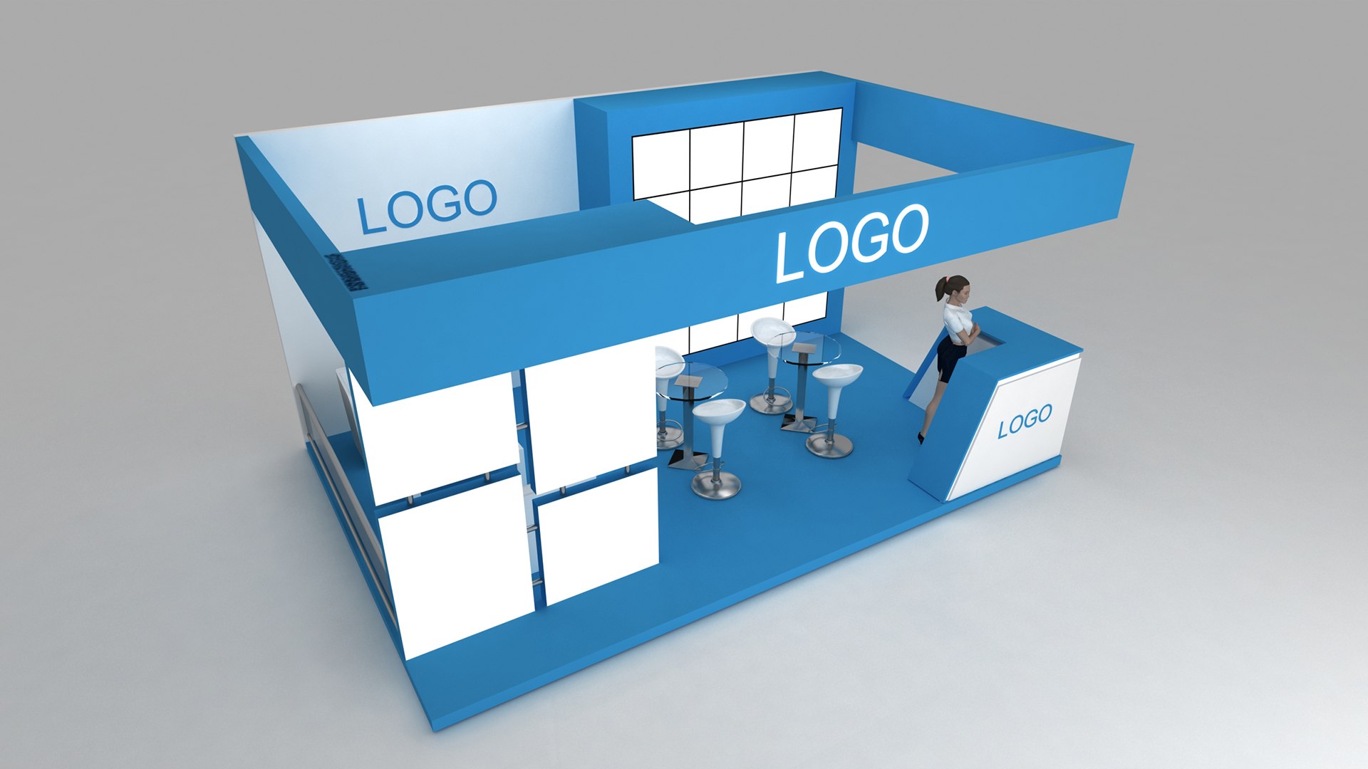Exhibition Stand Design 3D - TurboSquid 2314159