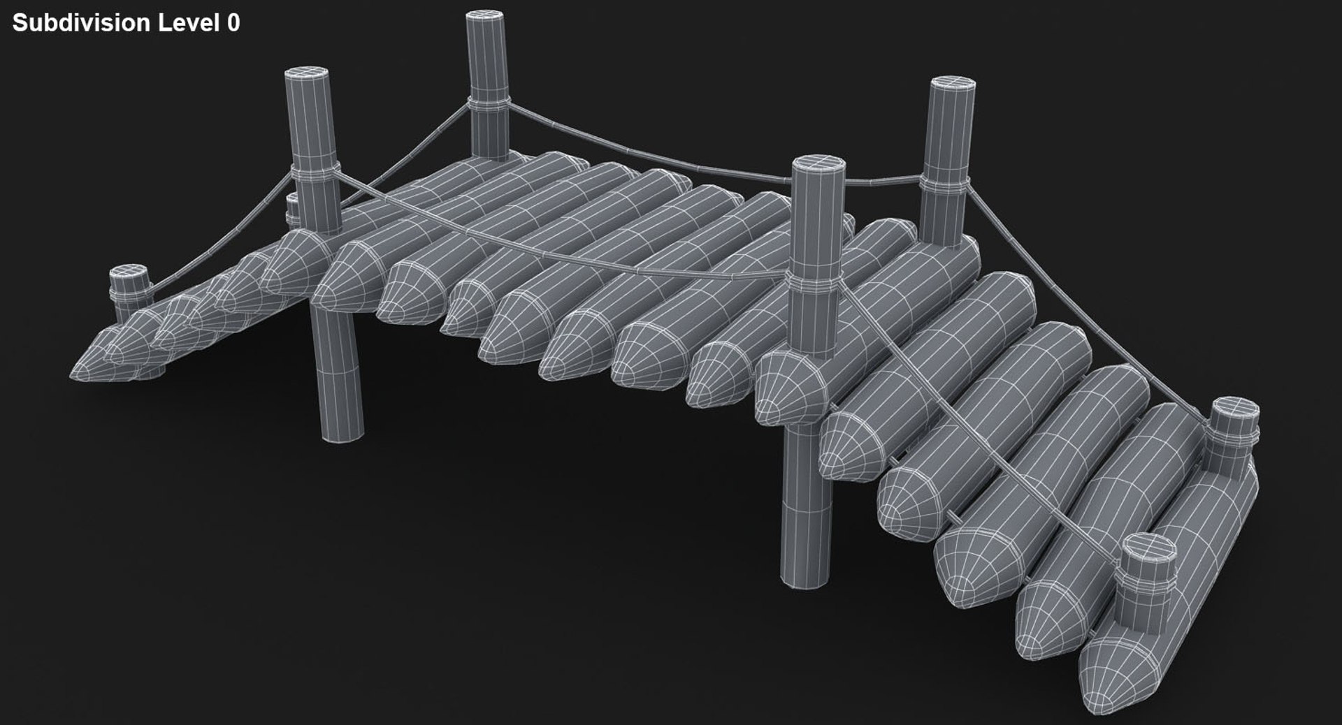 Cartoon bridge model - TurboSquid 1421415
