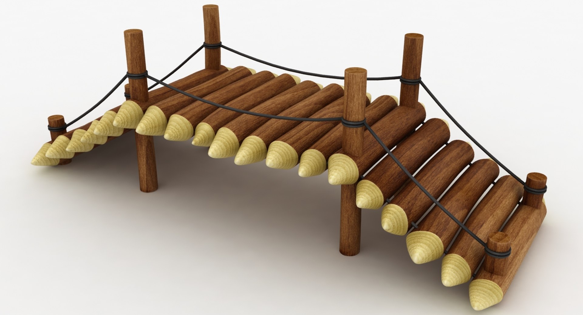 Cartoon bridge model - TurboSquid 1421415