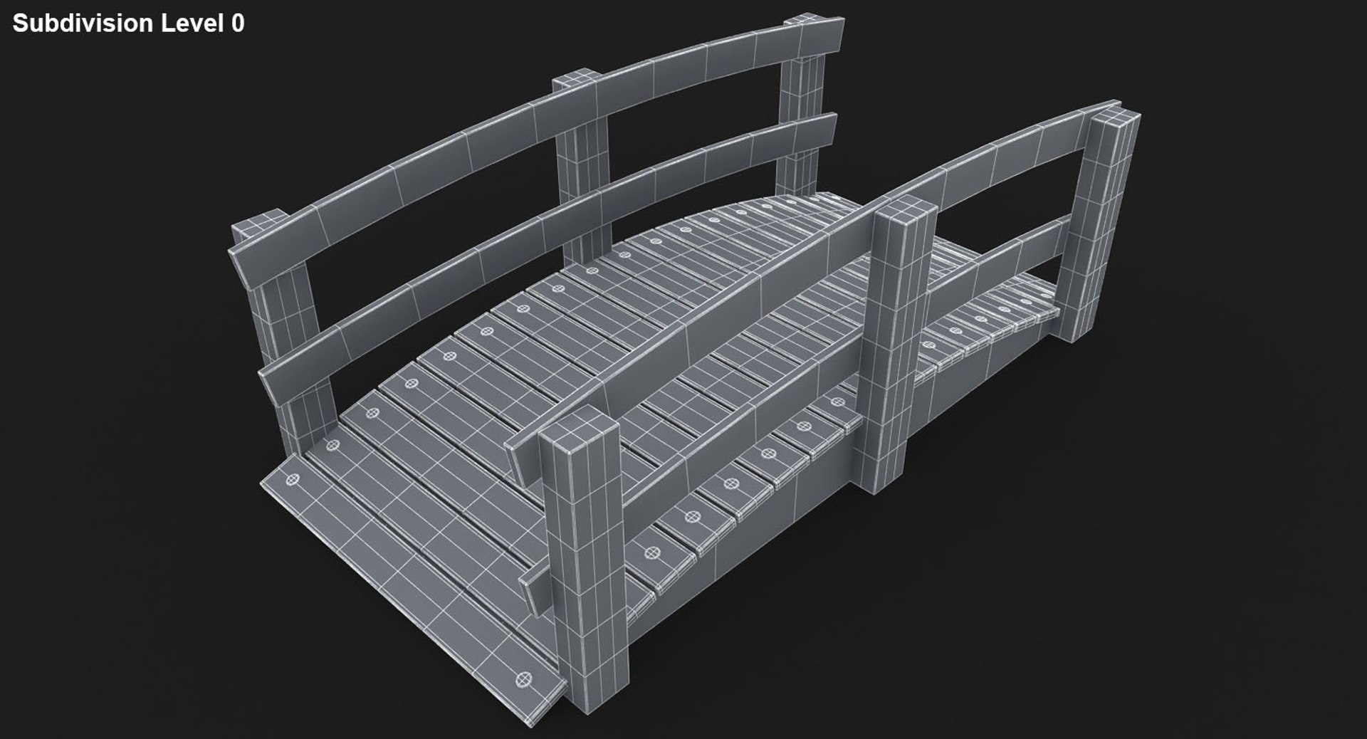 Cartoon bridge model - TurboSquid 1421415