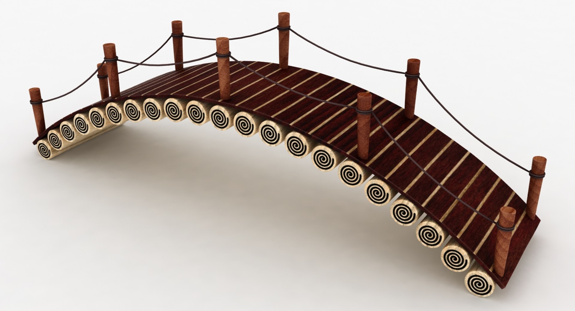 Cartoon bridge model - TurboSquid 1421415