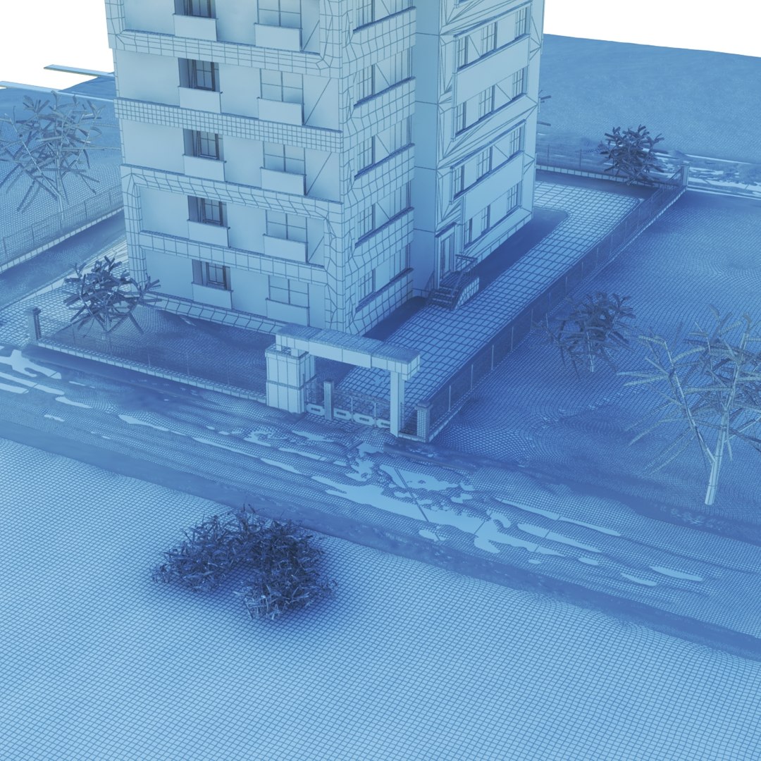 Winter Building Model - TurboSquid 1237099