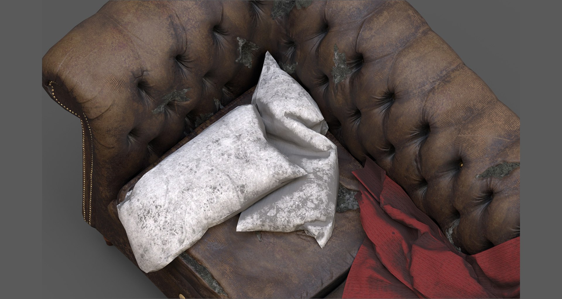 3D Busted Sofa - TurboSquid 1981376