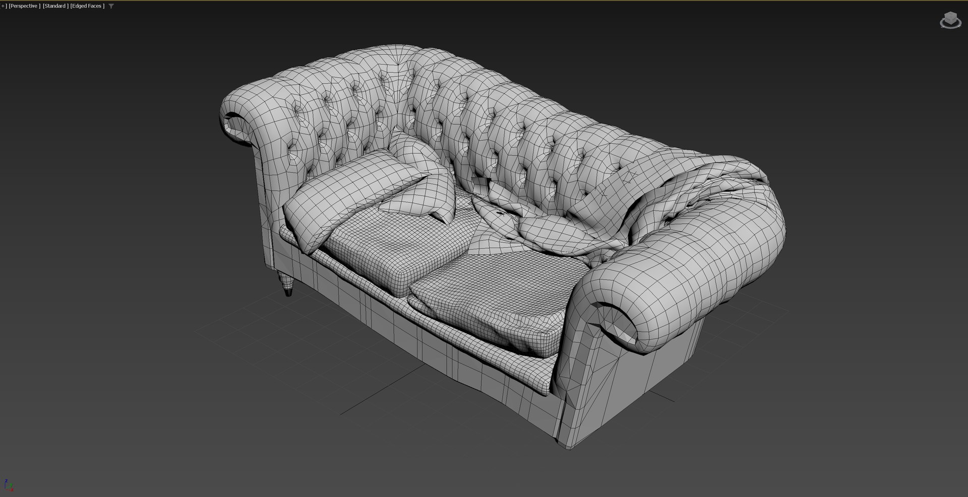 3D Busted Sofa - TurboSquid 1981376
