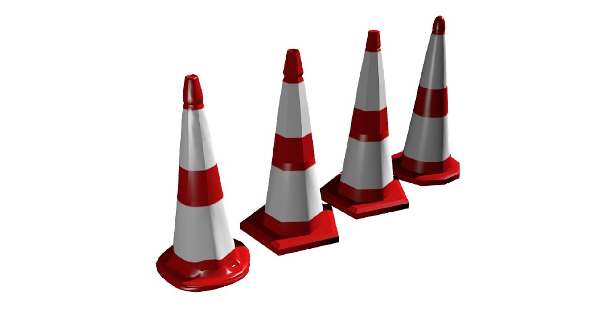 3D Barrel Cone Barrier - TurboSquid 1194798