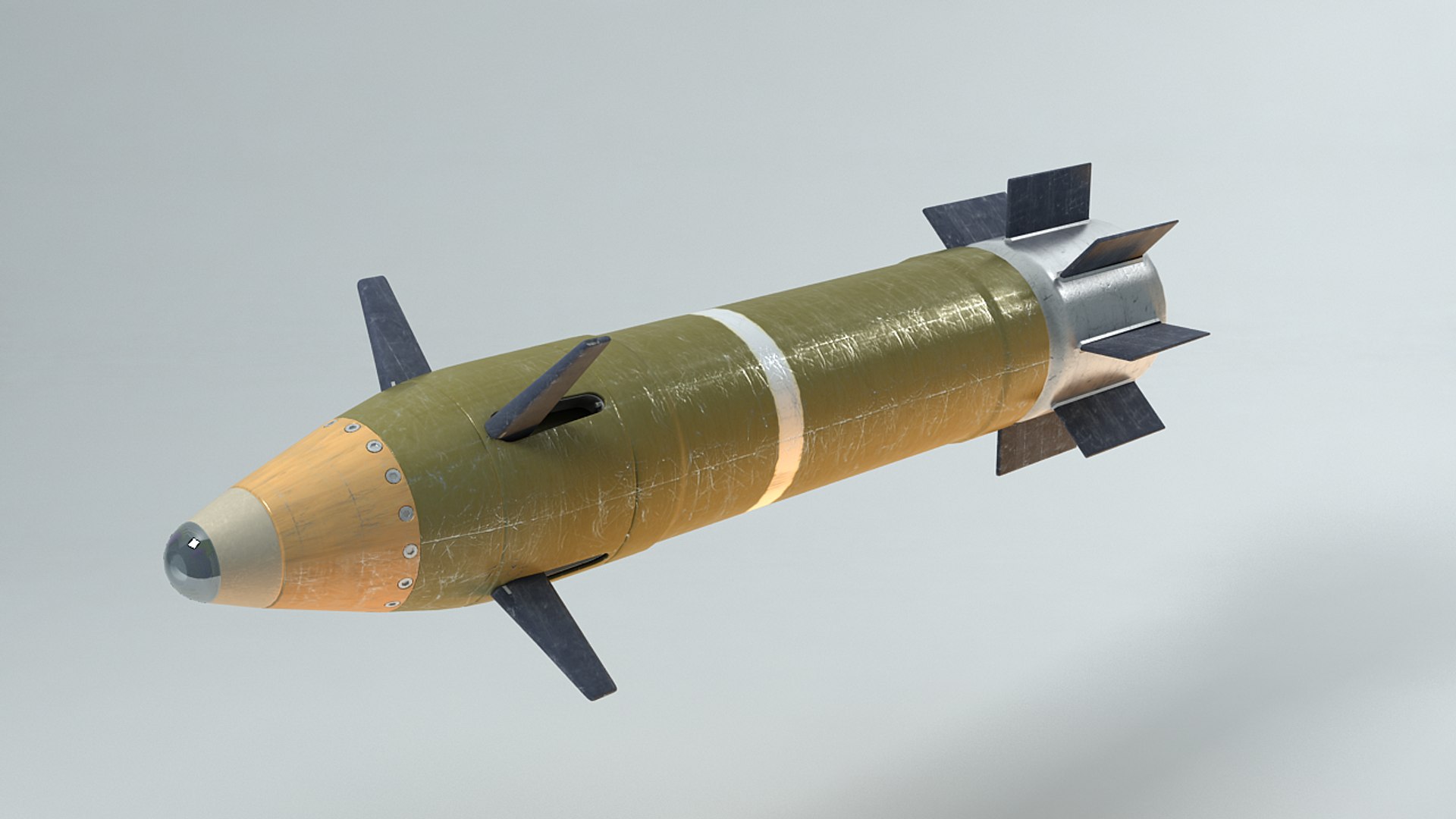 3d Model Guided Artillery Shell