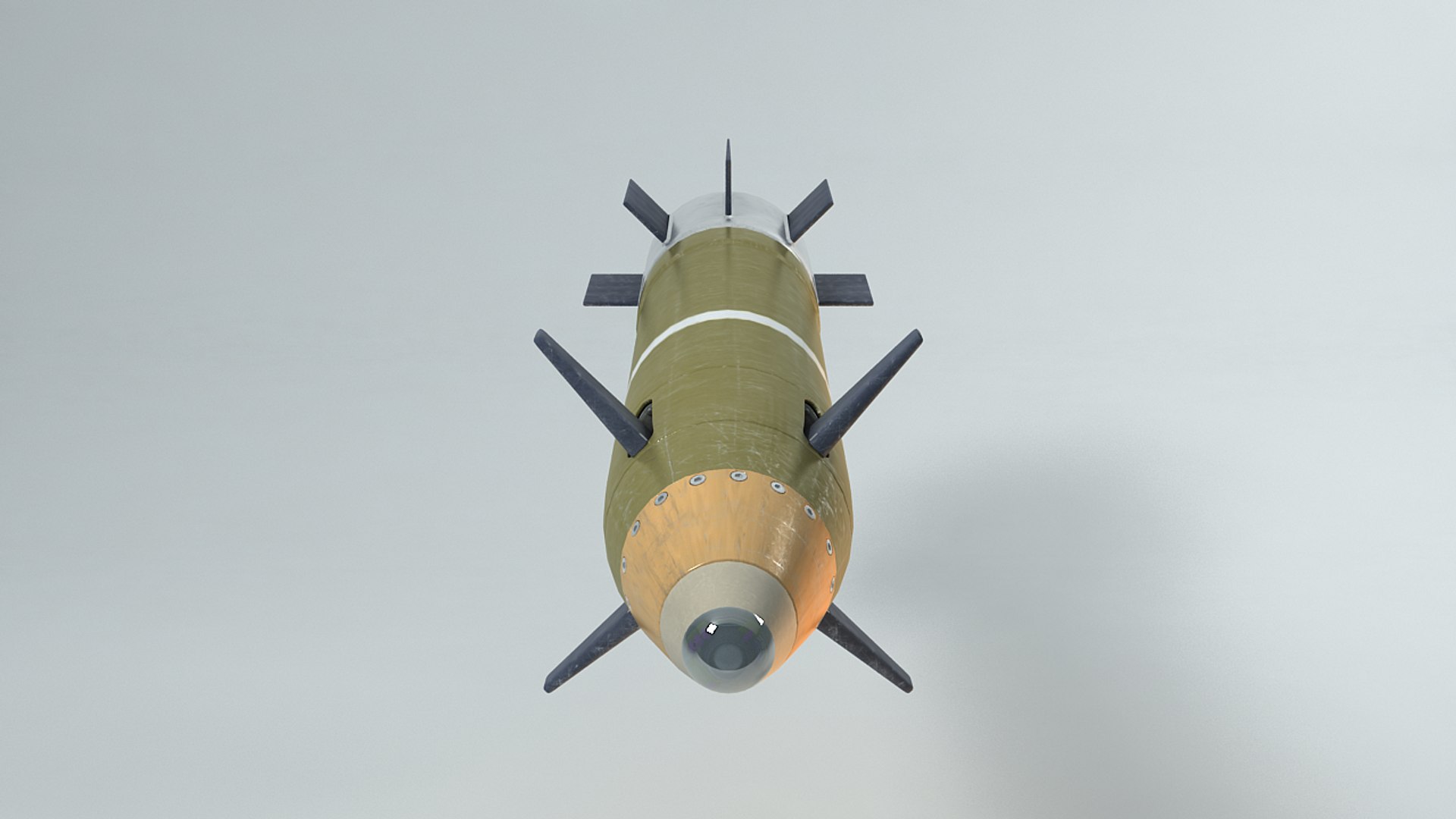 3d Model Guided Artillery Shell