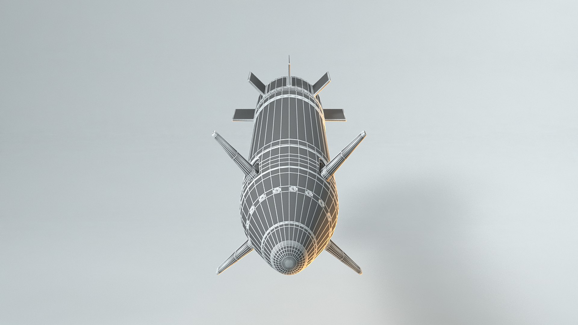 3d Model Guided Artillery Shell