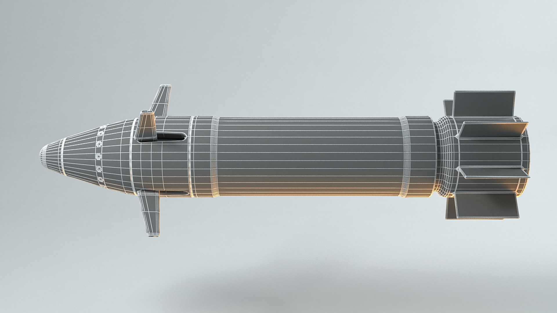 3d Model Guided Artillery Shell