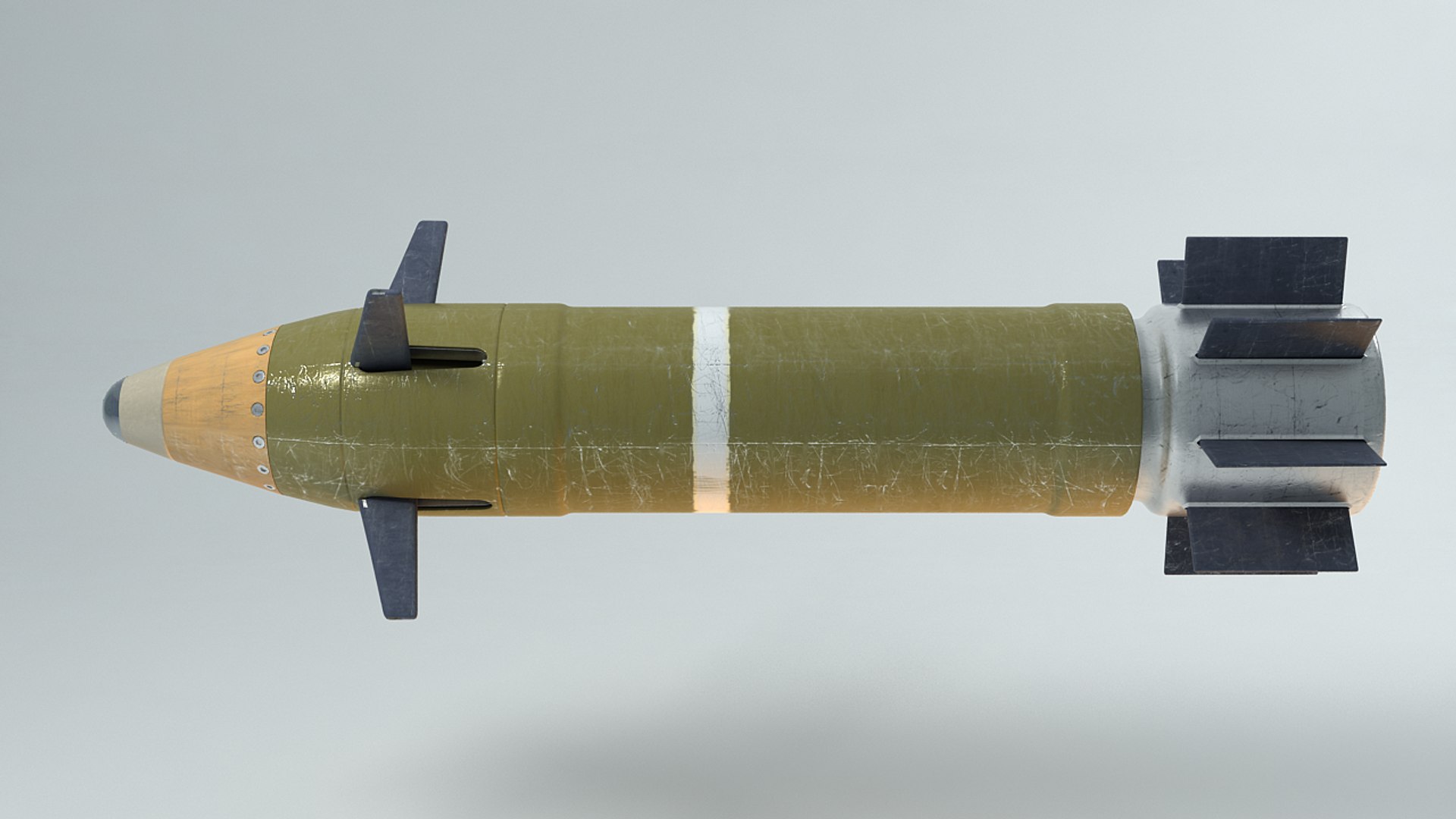 3d Model Guided Artillery Shell