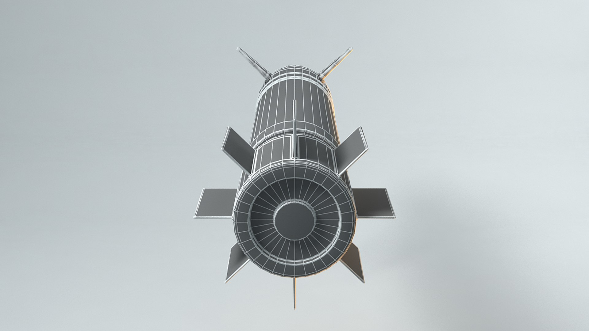 3d Model Guided Artillery Shell