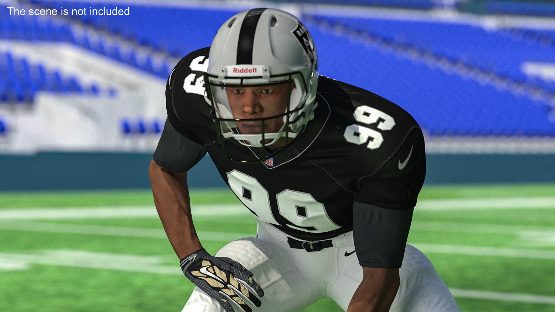 Las Vegas Raiders American Football Player Rigged Fur 3D Model ...
