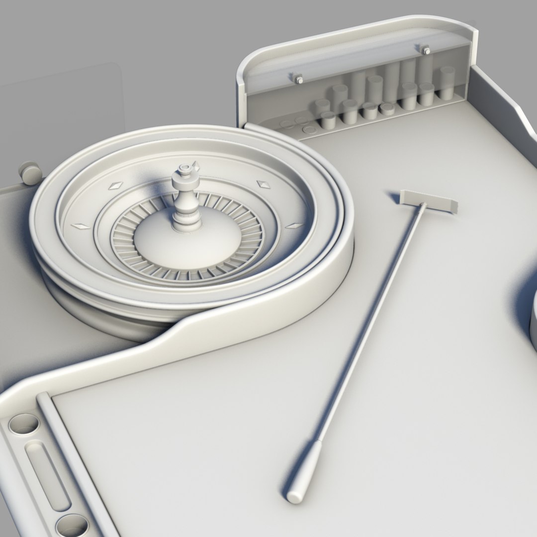 roulette table 3d model