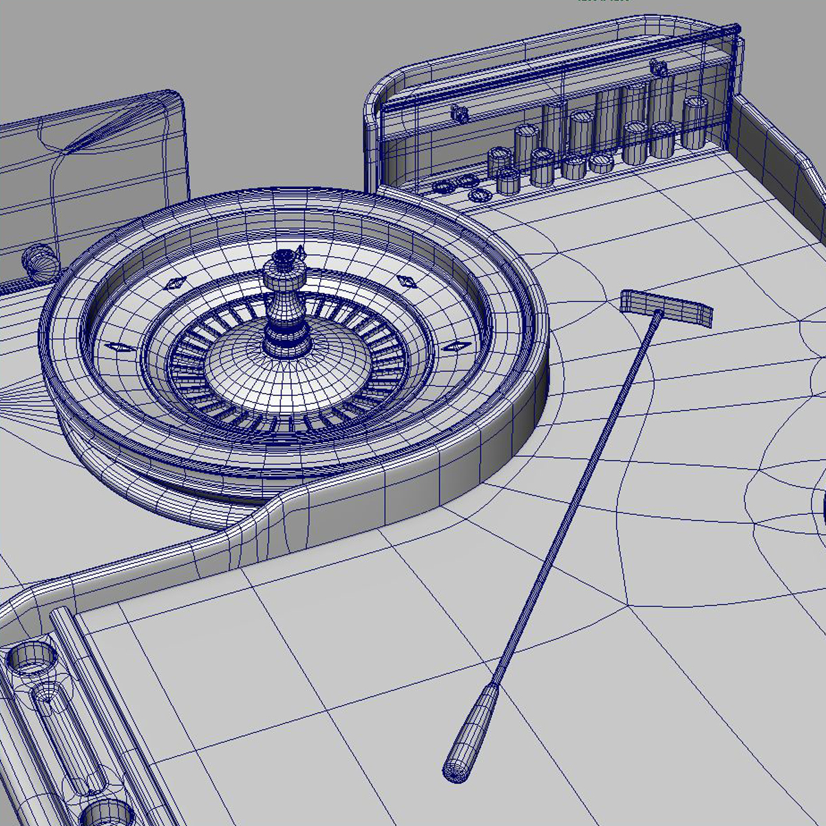 roulette table 3d model
