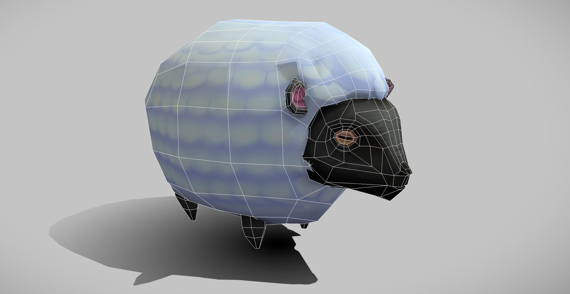 3D Handpainted Lowpoly Stylized Sheep - TurboSquid 1926849