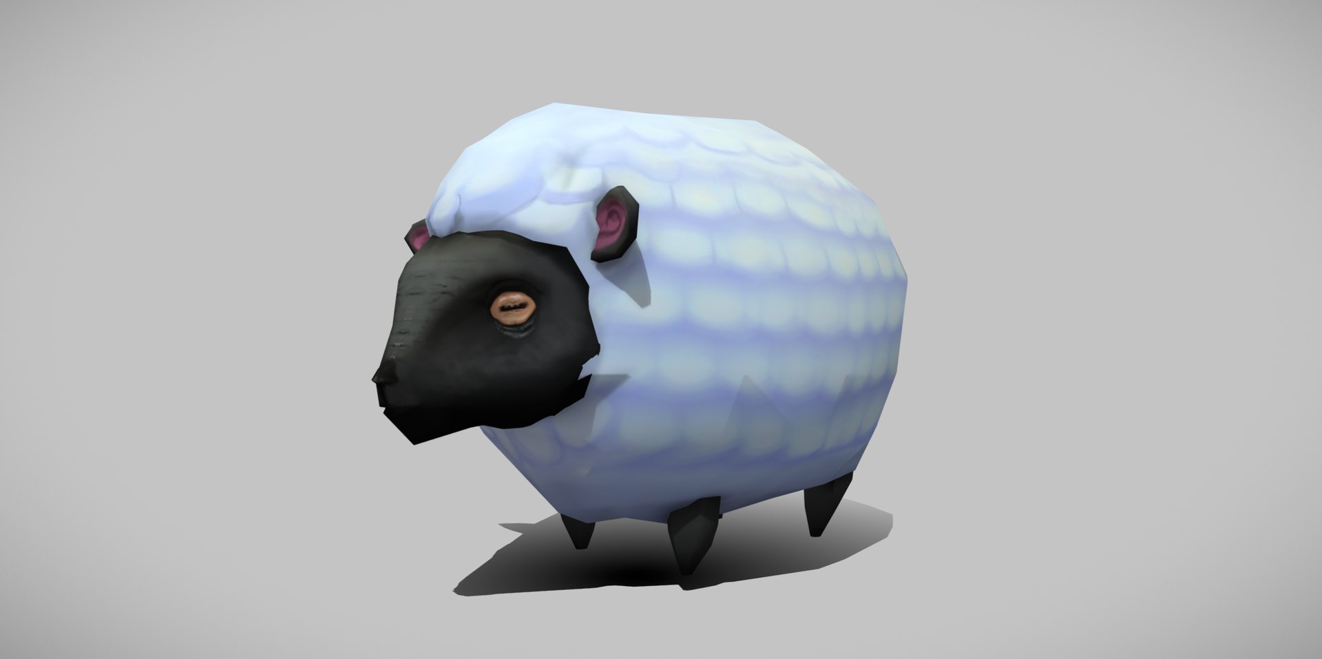 3D Handpainted Lowpoly Stylized Sheep - TurboSquid 1926849