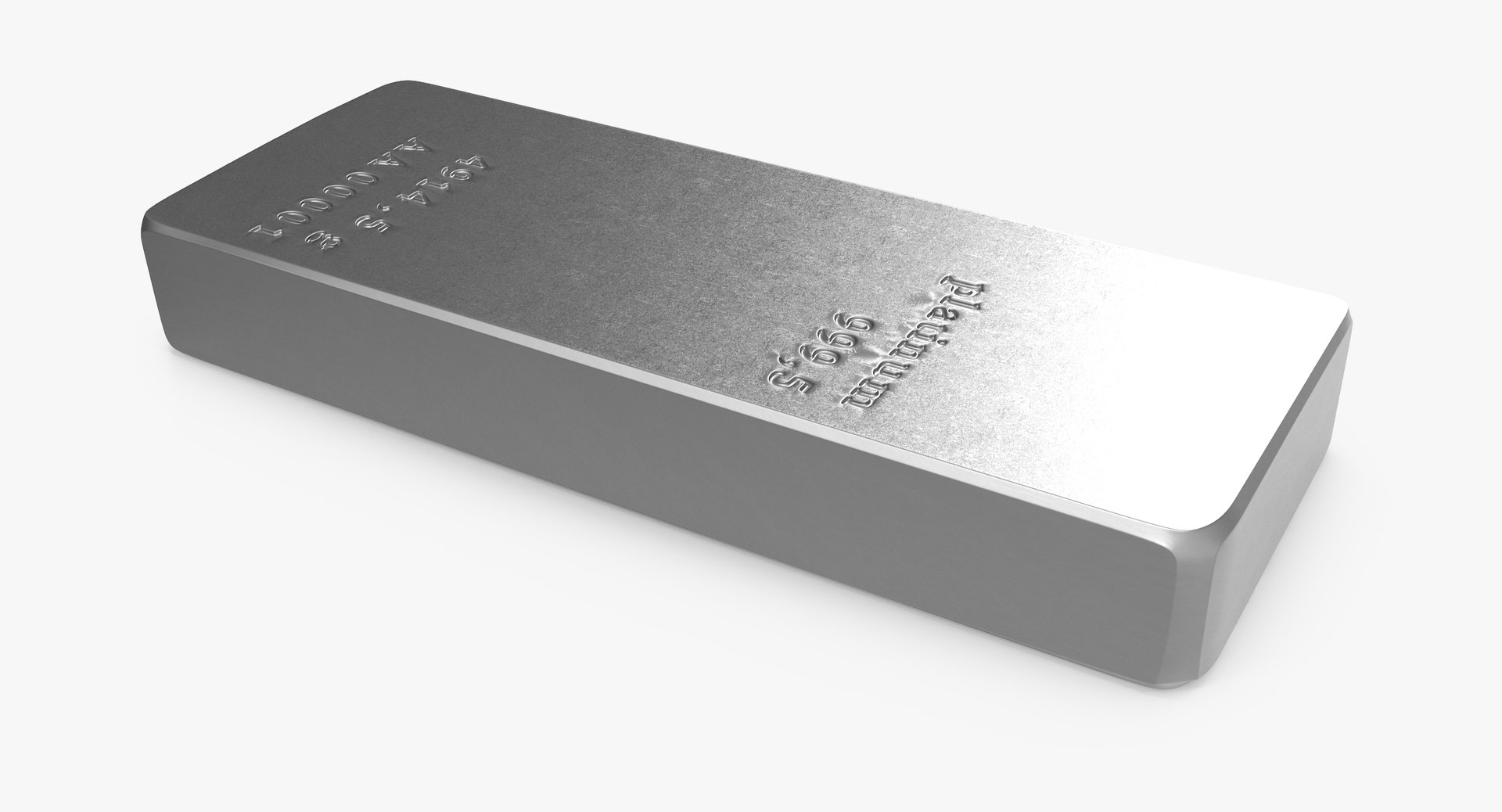 3d Model Platinum Bar